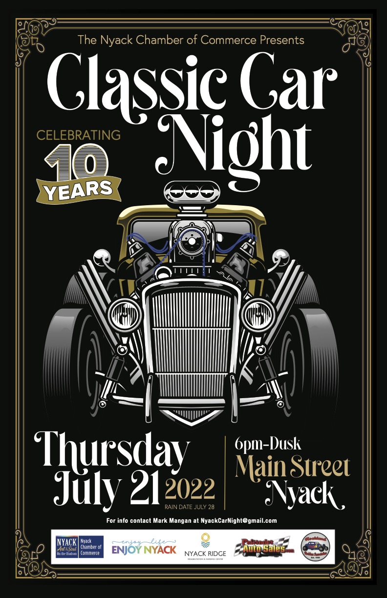 Classic Car Night – July 21, 2022 – Nyack Chamber of Commerce